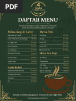 Menu Lengkap Bagi Kopi dan Harga | PDF