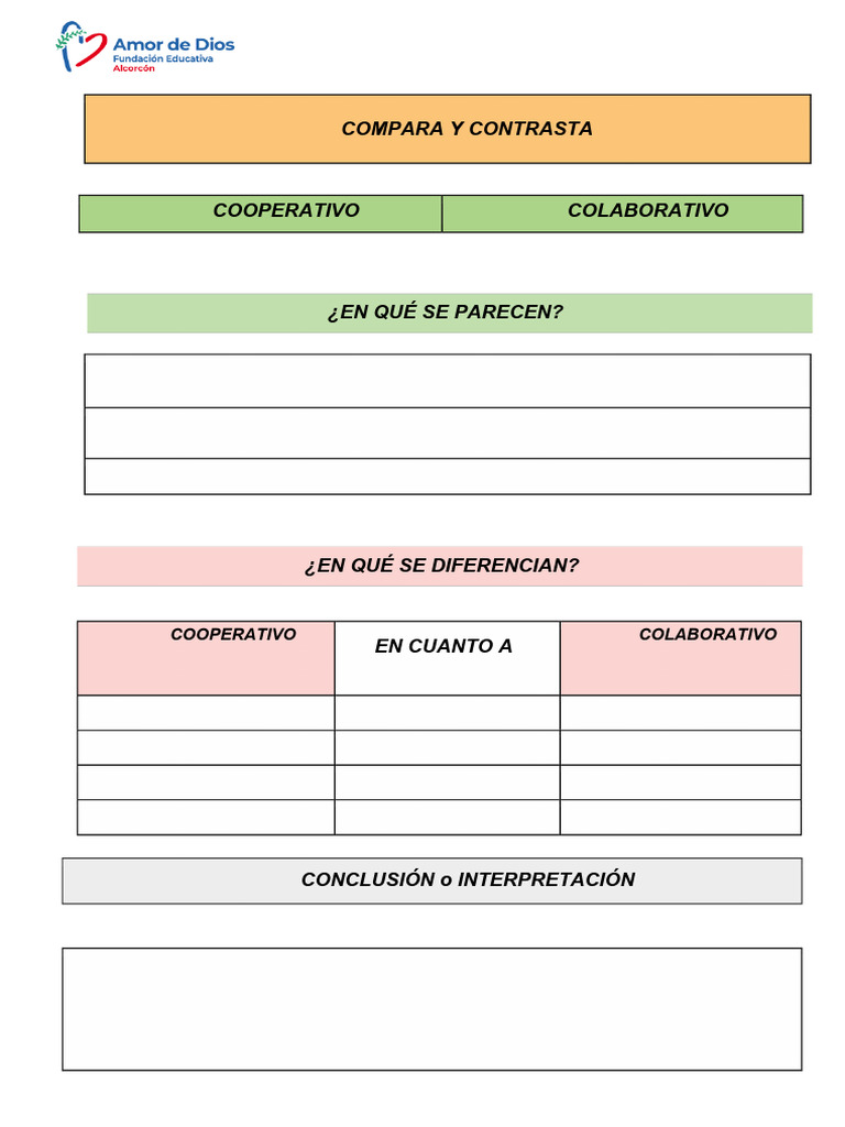 Compara y Contrasta PDF | PDF