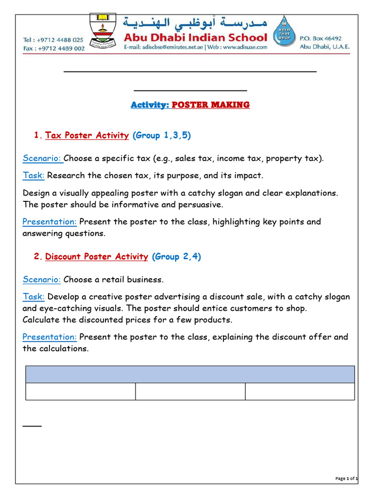 GR 8 Block Period Activity - Comparing Quantities - Term 2 | PDF
