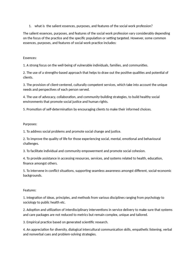 Introduction Social Work For Exit Exam | PDF | Social Work | Psychotherapy