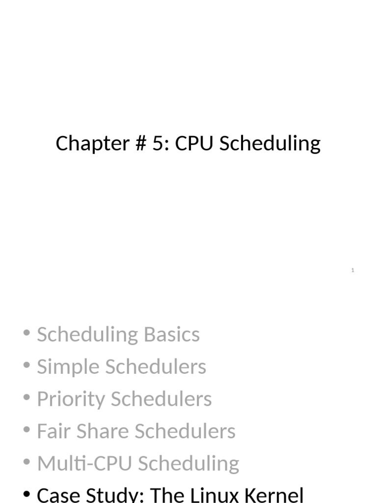 CH 5 CPU Scheduling | PDF | Scheduling (Computing) | Software Engineering