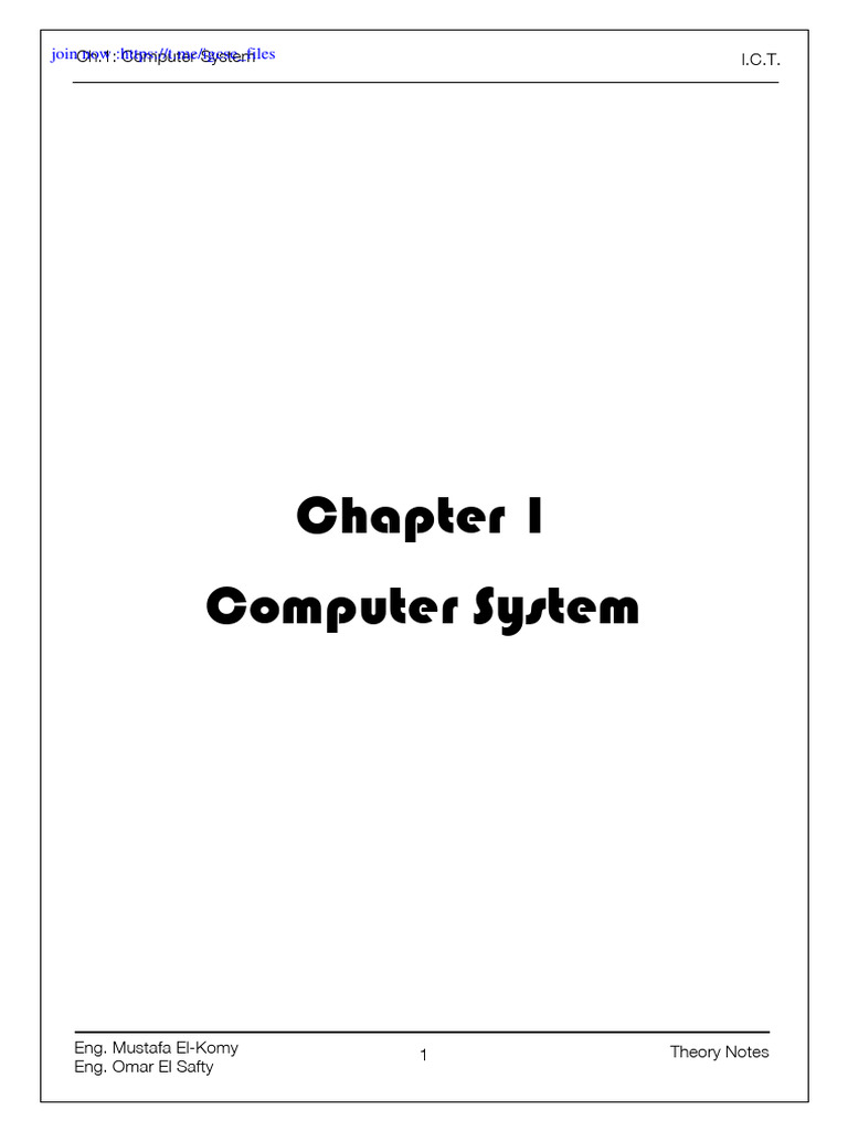 Computer System Theory Notes | PDF | Graphical User Interfaces ...