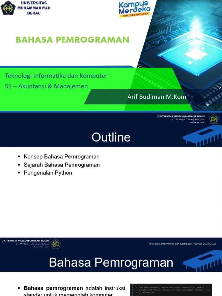Materi TIK 12 - Bahasa Pemrograman New | PDF