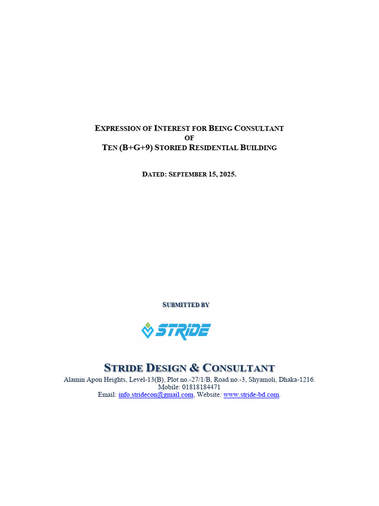 Consultant Proposal for 10-Story Building | PDF