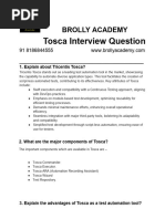 TOSCA Interview Questions (Entry To Advanced) | PDF | Mobile App | Computer File