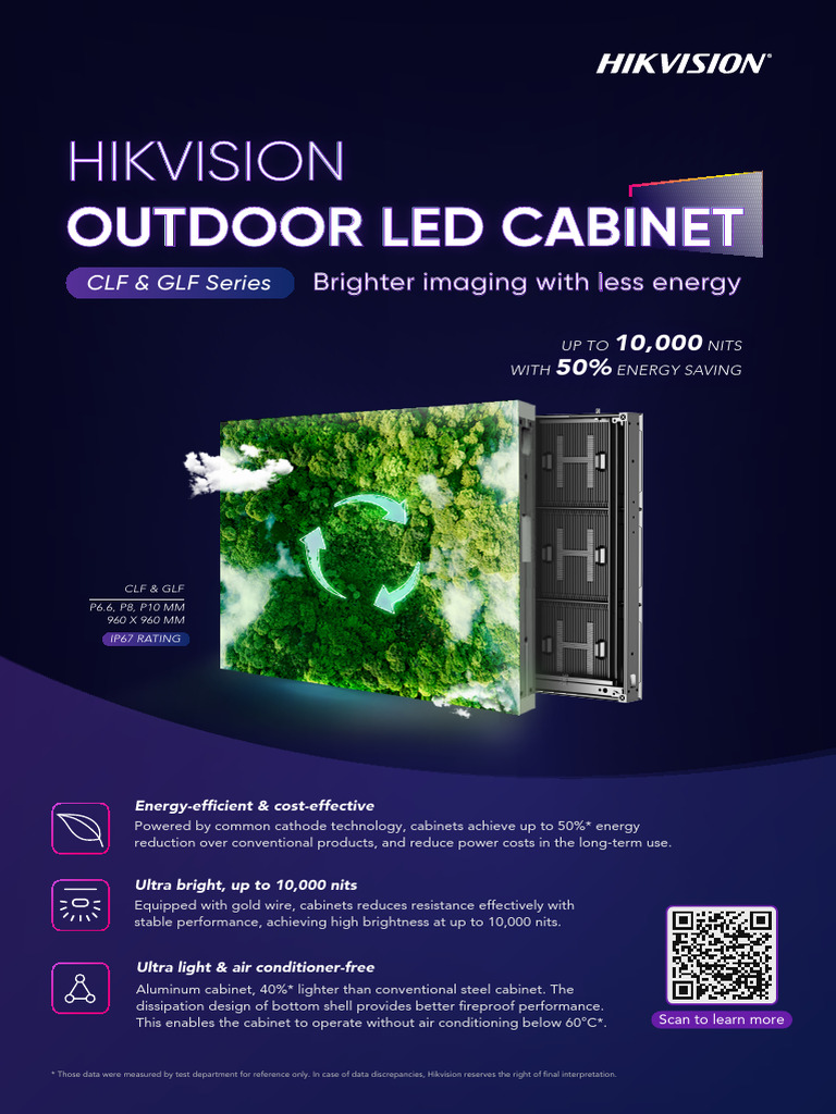 Poster Hikvision Outdoor LED Cabinet Posters | PDF | Electricity