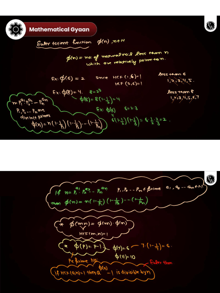 Euler Totient Function | PDF