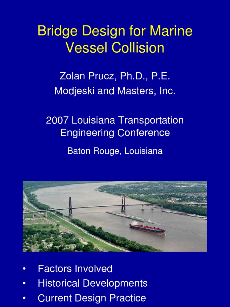 Marine Bridge Collision Design Insights | PDF | Transport | Science