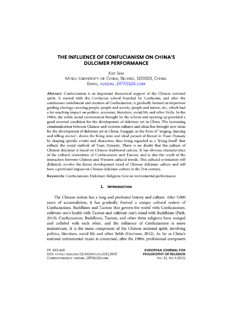 the Influence of Confucianism | PDF