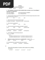 VSEPR Practice Questions | PDF | Chemical Substances | Sets Of Chemical ...