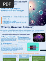 Quantum Age Begins Potentials and Challenges | PDF | Quantum Computing | Quantum Mechanics