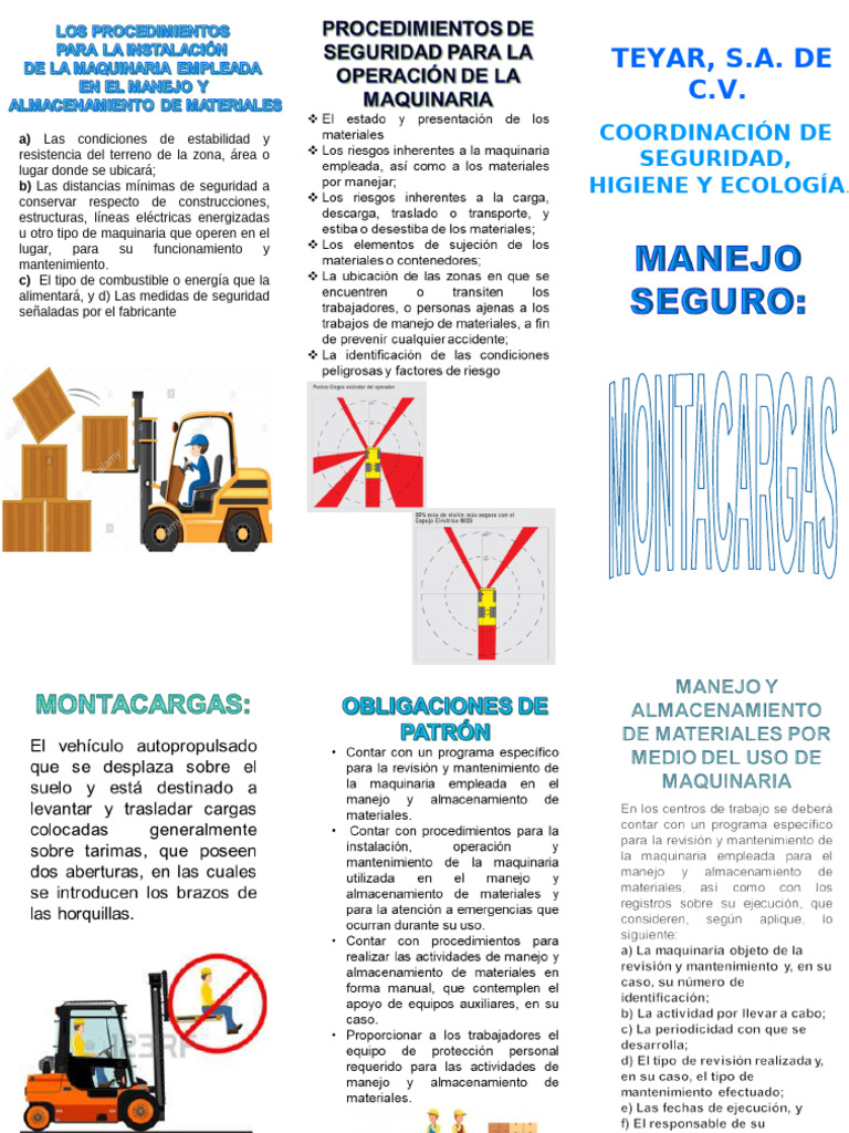 Triptico Manejo Seguro de Monta | PDF