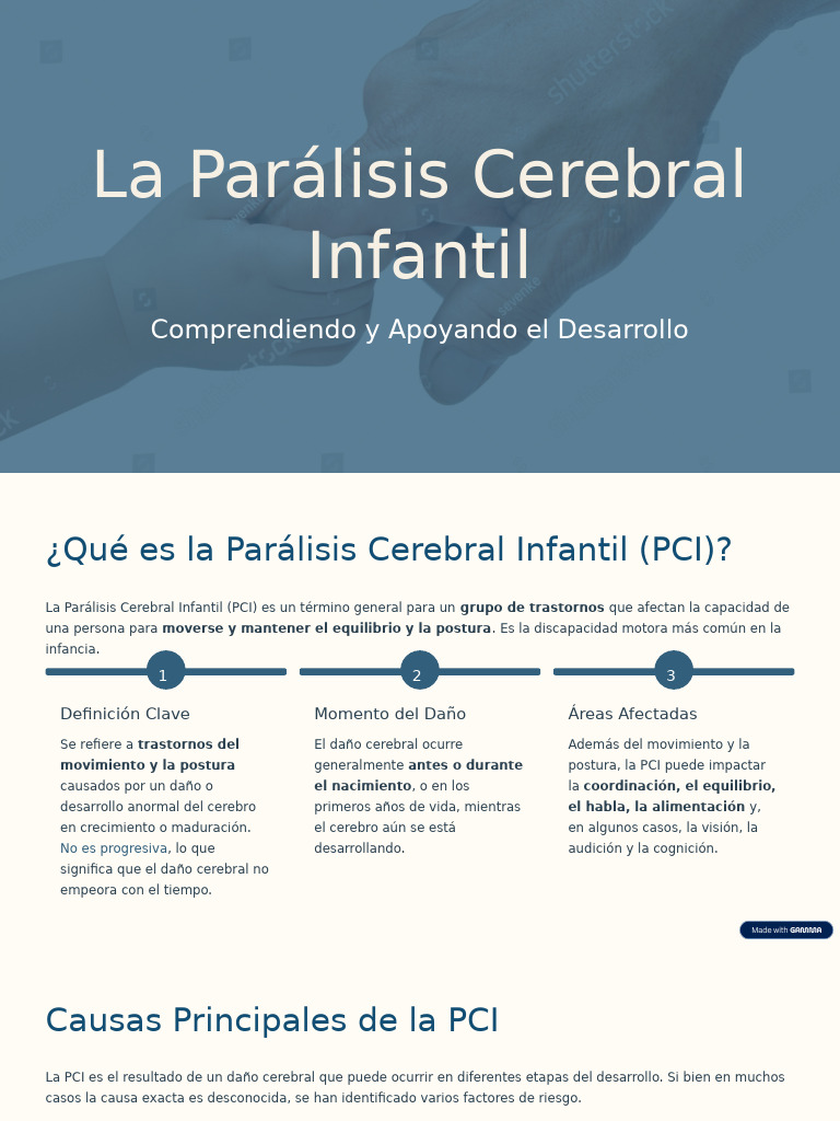 Tipos y Causas de Parálisis Cerebral Infantil | PDF | Terapia física ...