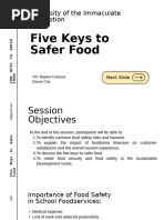 Five Keys to Safer Food Manual | PDF
