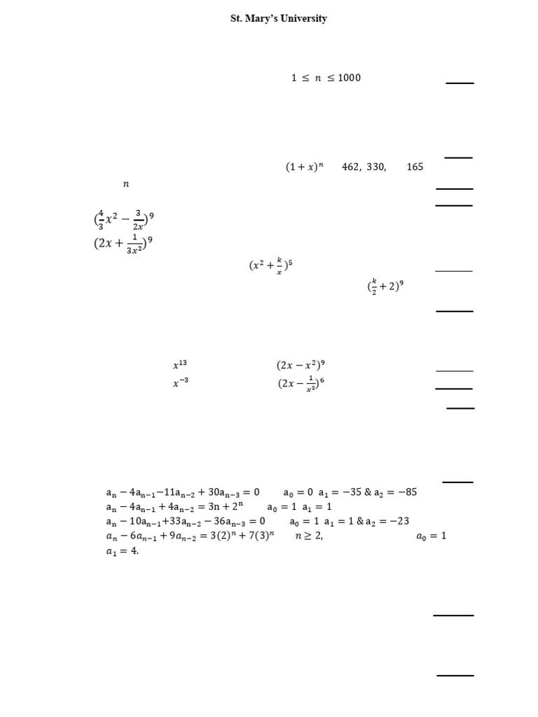 Discrete Math Assignments Overview | PDF | Interest | Mathematical Objects