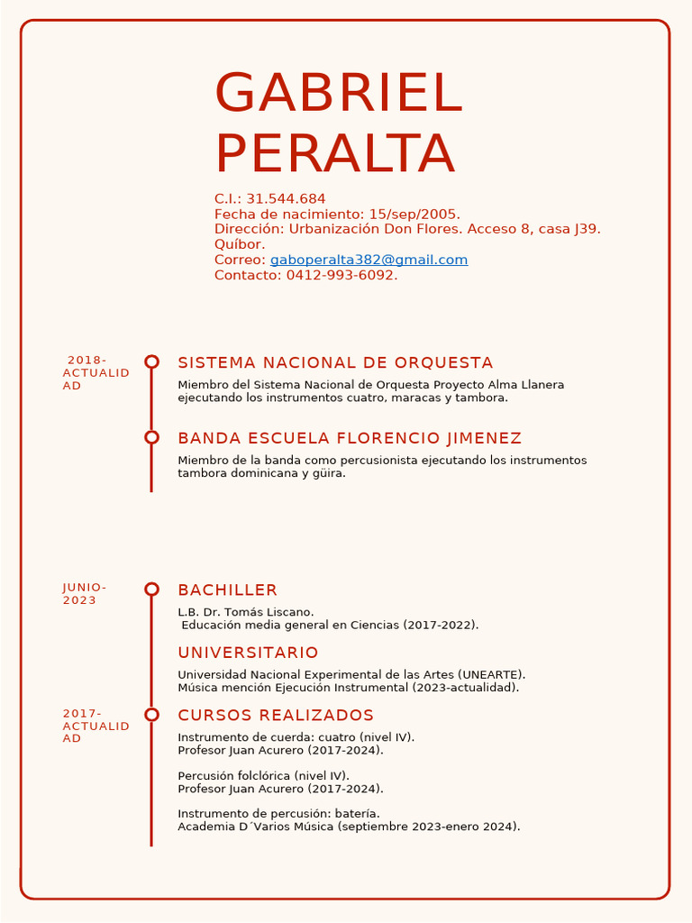 Curriculum Gabriel | PDF