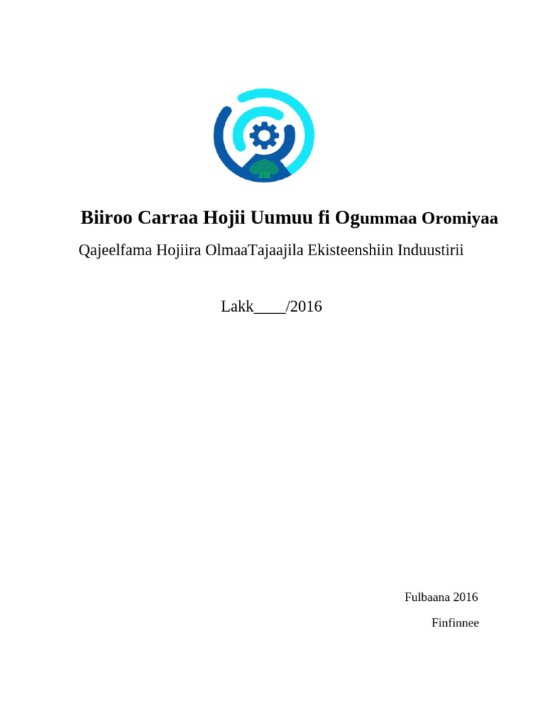 Qajeelfama Hojiira Olmaa TEI 2016 (Final) | PDF