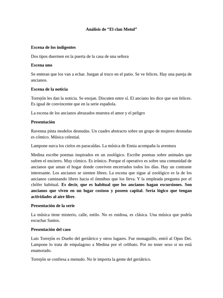 Análisis de "El clan Motul" | PDF | Vampiros