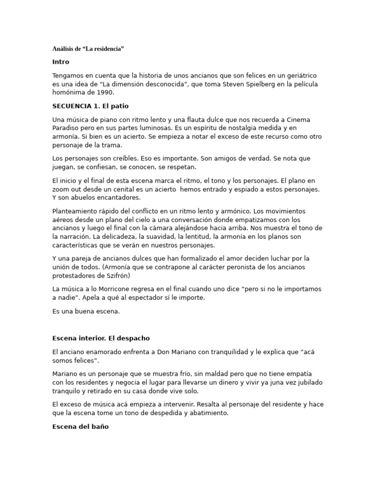 Análisis La Residencia y El Clan Motul | PDF