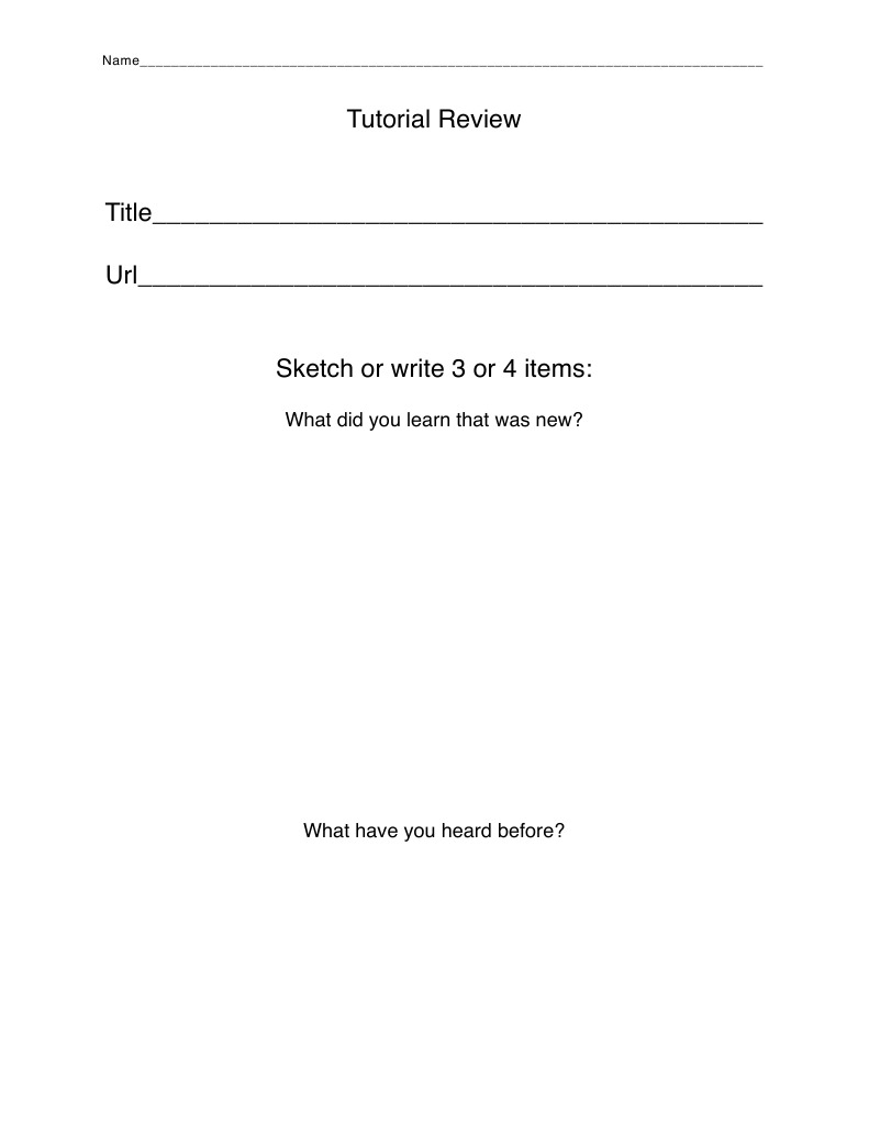 Tutorial Review: Key Learnings & Insights | PDF | Language Arts ...