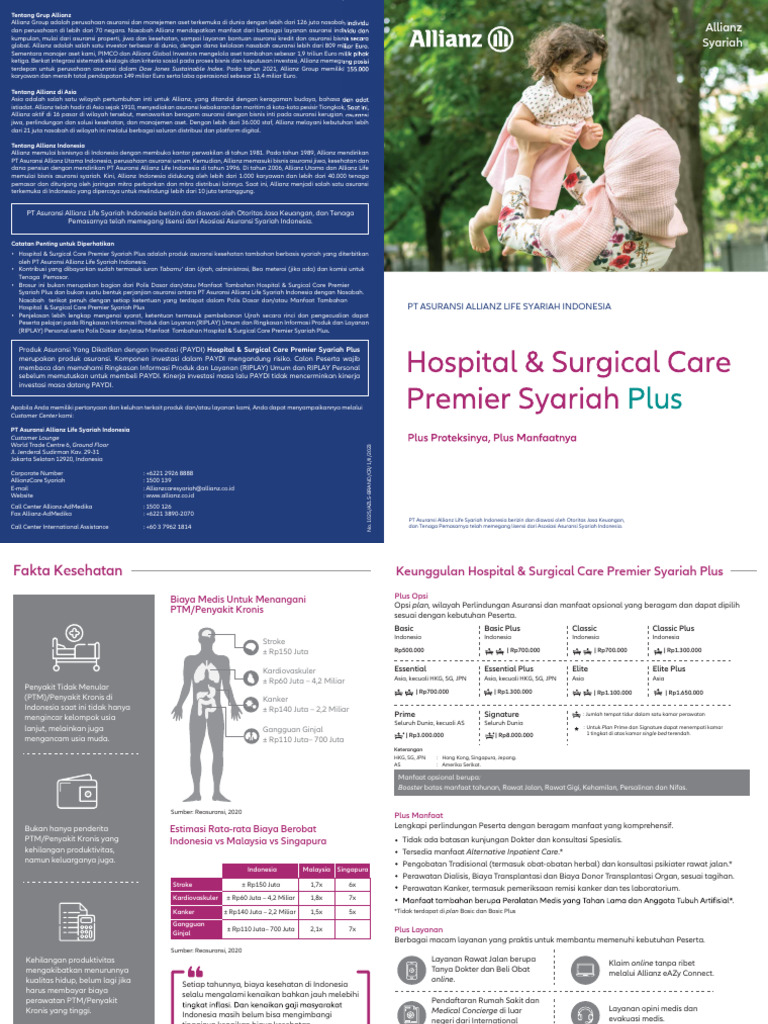 Brosur HSCP Syariah Plus | PDF