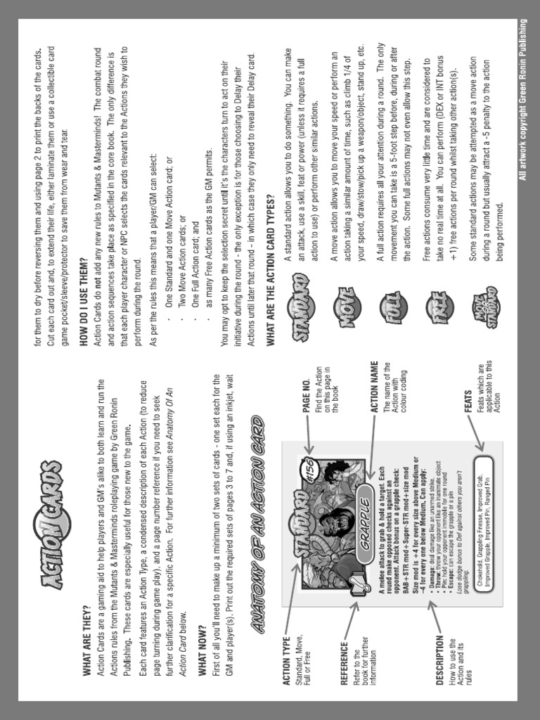 Action Cards | PDF