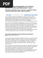 Top 10 International Business Negotiation Case Studies | PDF ...