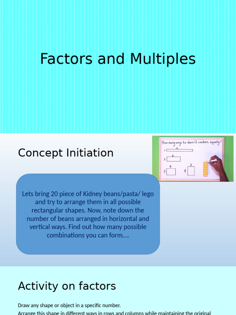Understanding Factors and Multiples | PDF | Numbers | Discrete Mathematics
