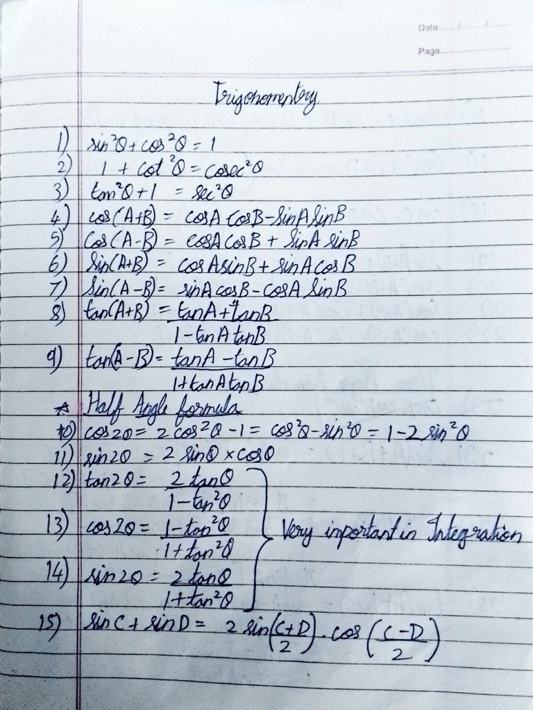 Maths and Chemistry Formulas and Constants | PDF