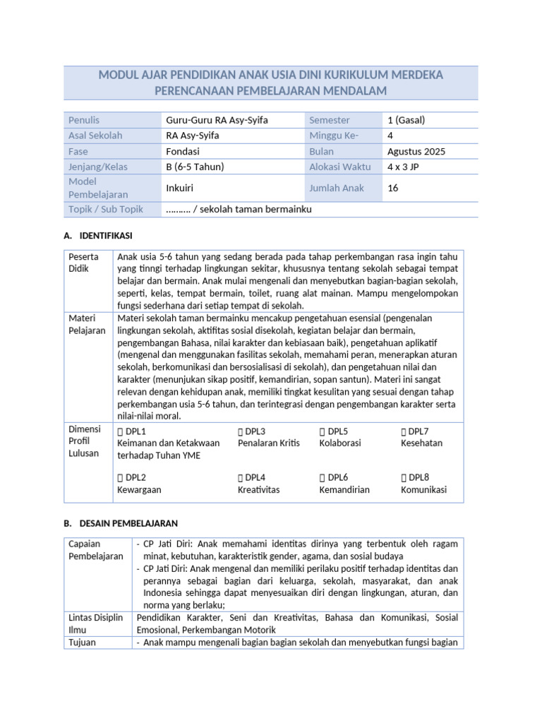 Modul Ajar-Rpp | PDF