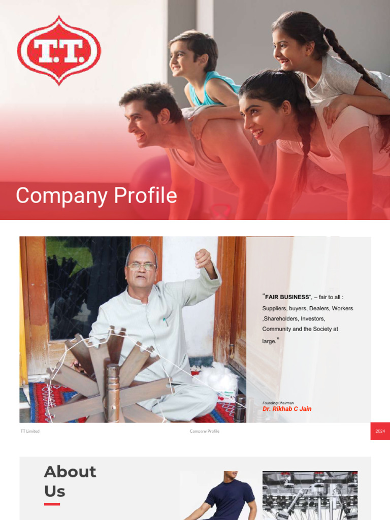 TT Company Profile | PDF | Yarn | Textiles