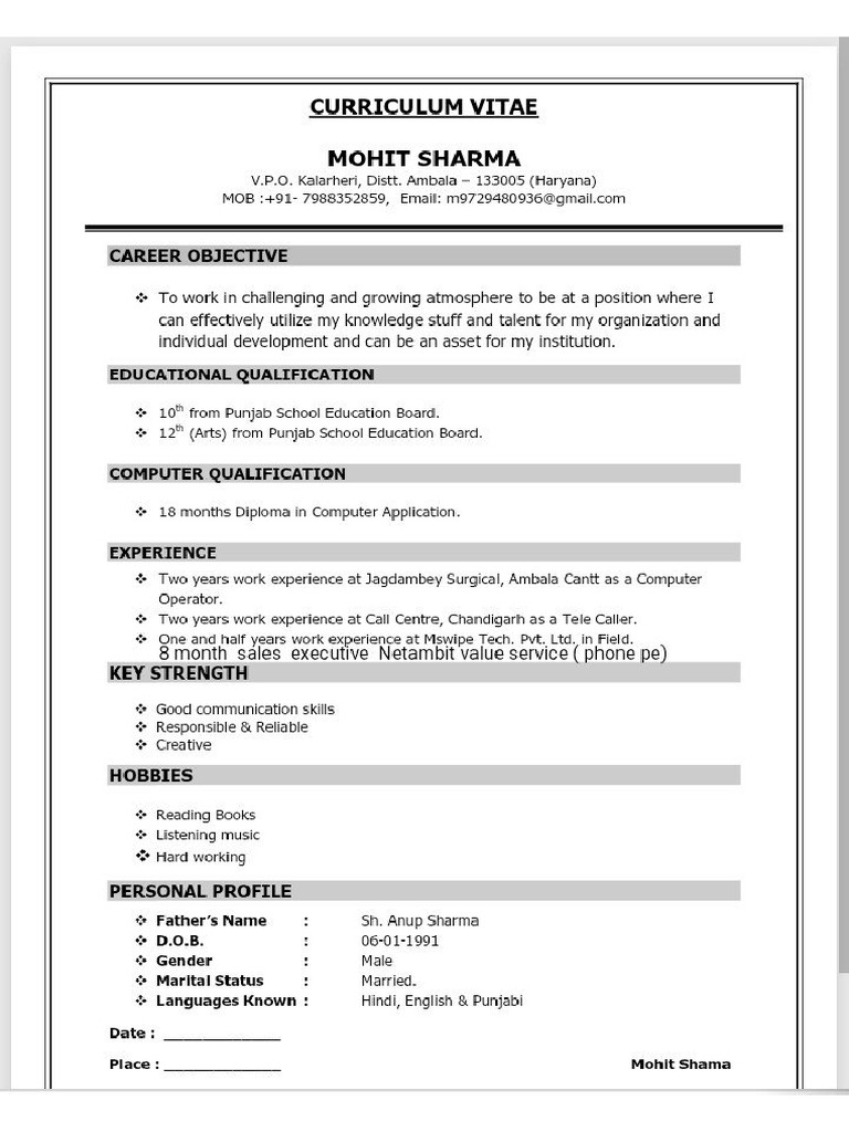 Resume 2 | PDF