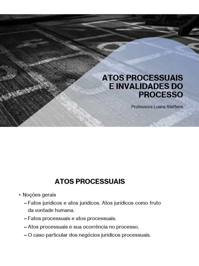 Atos Processuais e Nulidades Jurídicas | PDF | Citação (jurídico ...