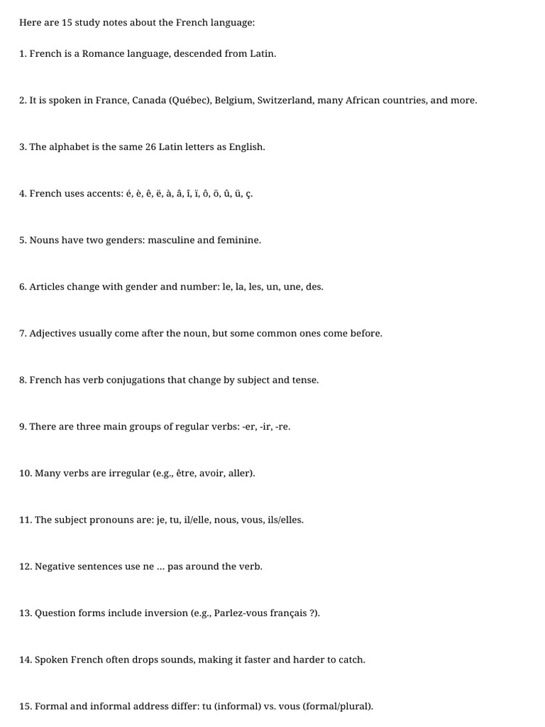 Text To French | PDF