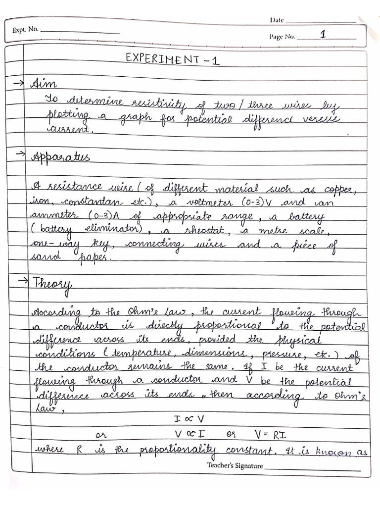 Physics Practical File Class 12th | PDF