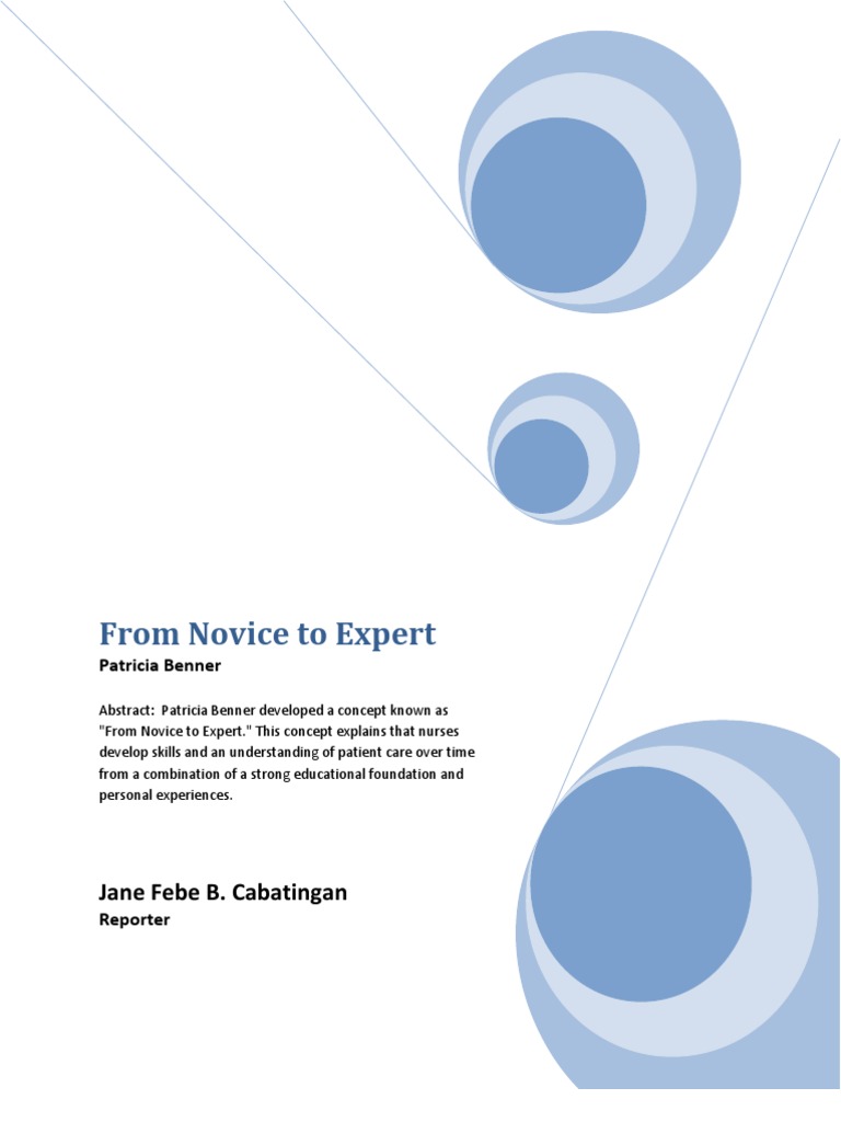 Benner's Novice to Expert Nursing Theory | PDF | Expert | Mental Processes