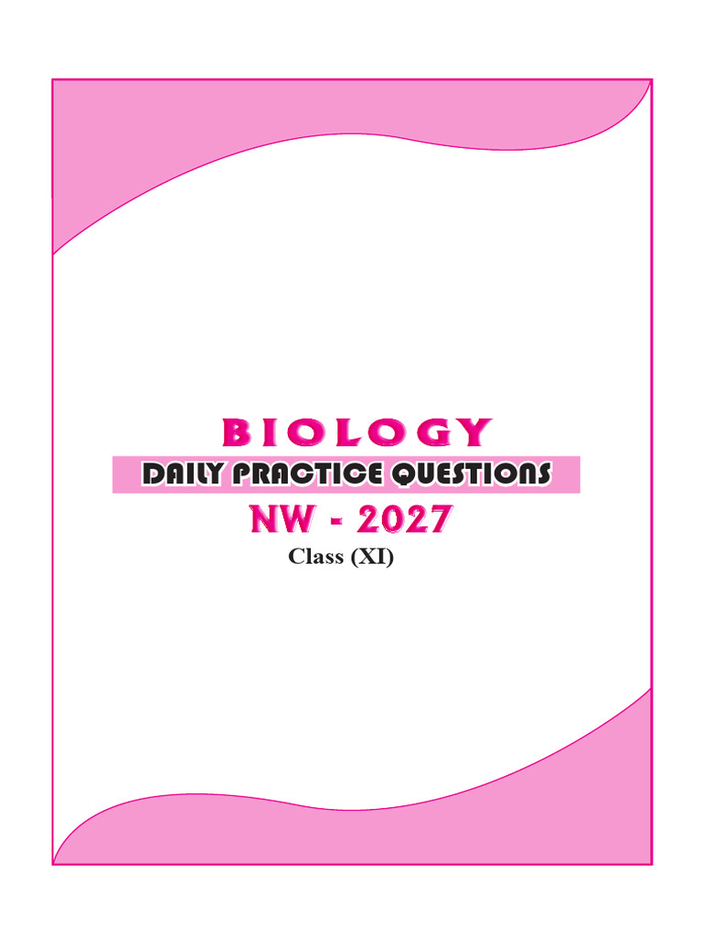 Daily Biology Practice Questions XI | PDF | Fungus | Protozoa