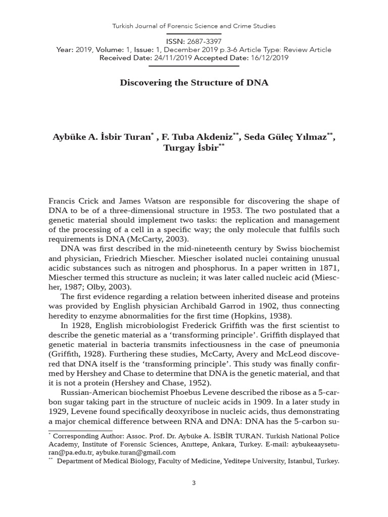 Discovering DNA's Structure: Key Milestones | PDF | Dna | Nucleic Acids