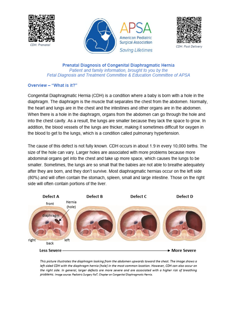 Patient and Family Information, Brought To You by The Fetal Diagnosis and Treatment Committee ...