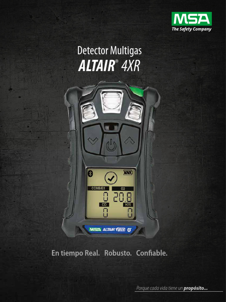 Ficha Técnica del Detector Multigas ALTAIR 4XR | PDF