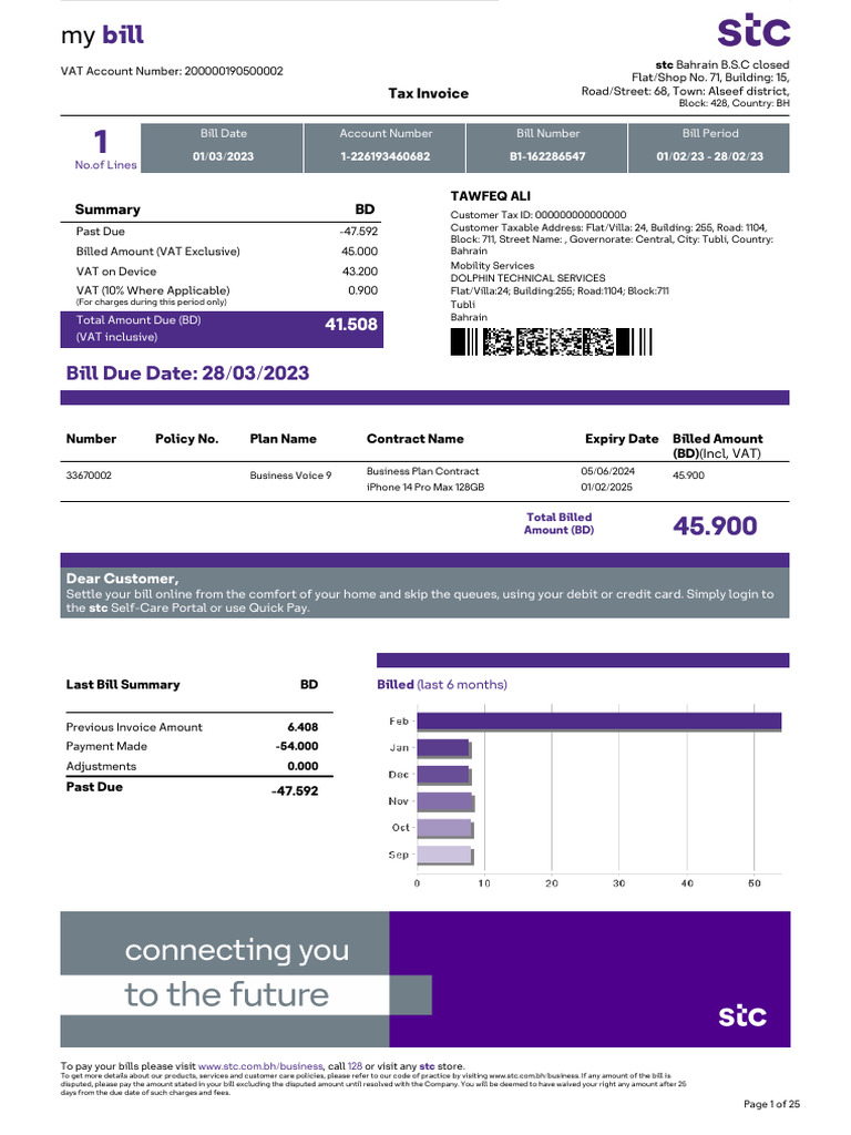 Bill Due Date: 28/03/2023: Tax Invoice | PDF | Value Added Tax | Invoice