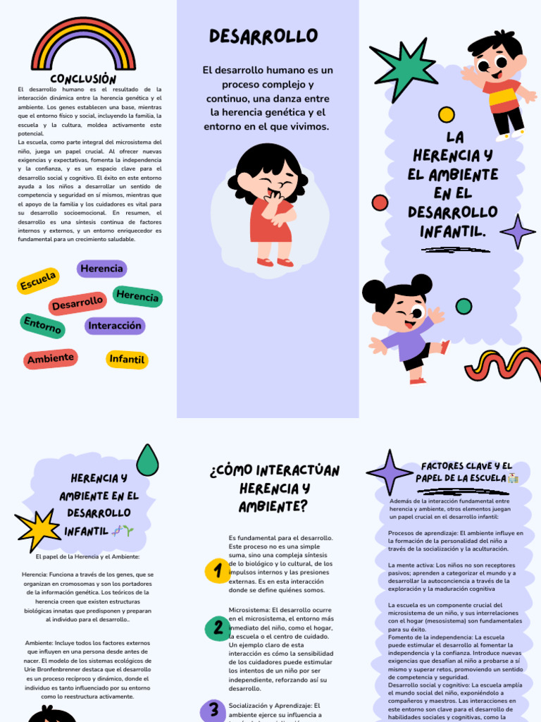 Folleto Infantil para Actividades Proyectos y Juegos Con Niños ...