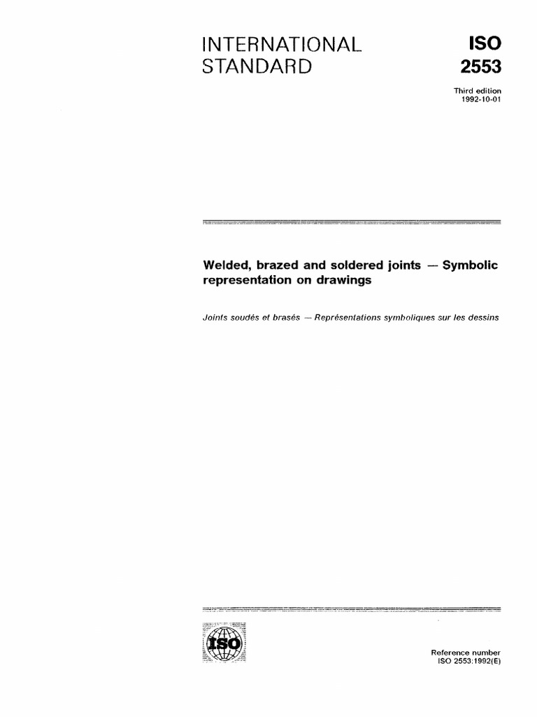 ISO 2553 - Simbologia de Solda | PDF
