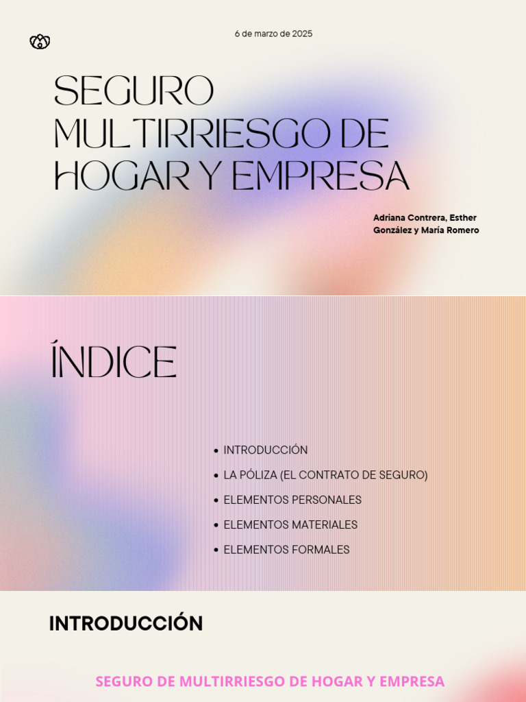 Seguro Multirriesgo de Hogar y Empresa | PDF | Seguro | Póliza de seguros