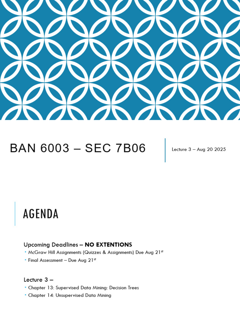 Data Mining - Summer 2 - Sesh 3 | PDF | Information Science | Cognitive Science