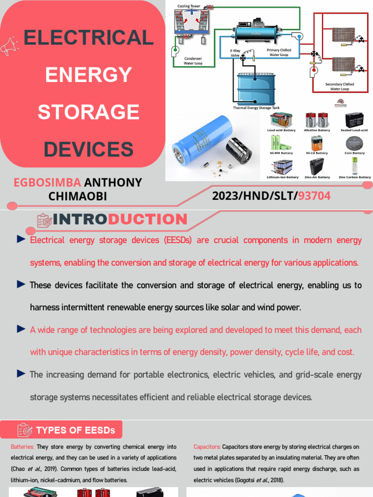 Electrical Energy Storage Devices | PDF | Energy Storage | Renewable Energy