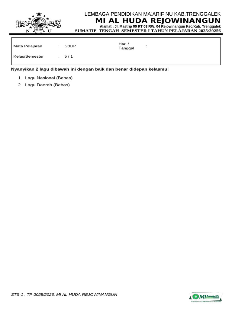 Uts Lesan SBDP | PDF