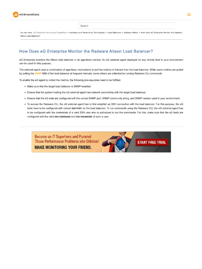 Managing The Radware Alteon Load Balancer | PDF