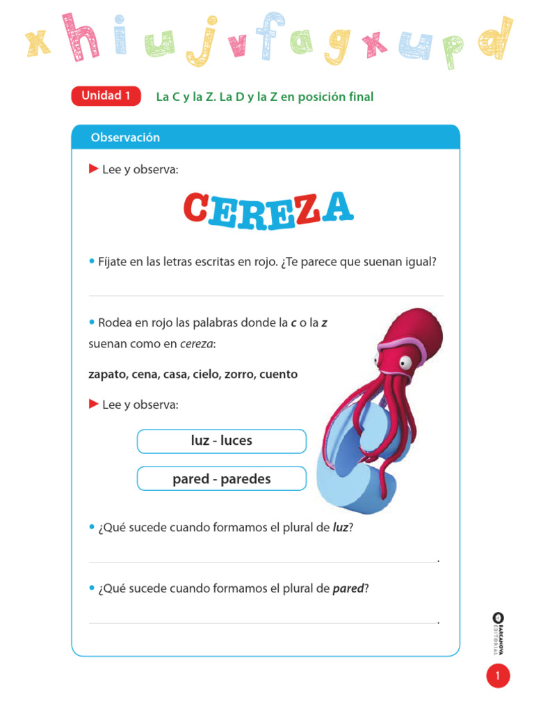 Sonidos de la C y Z en Español | PDF