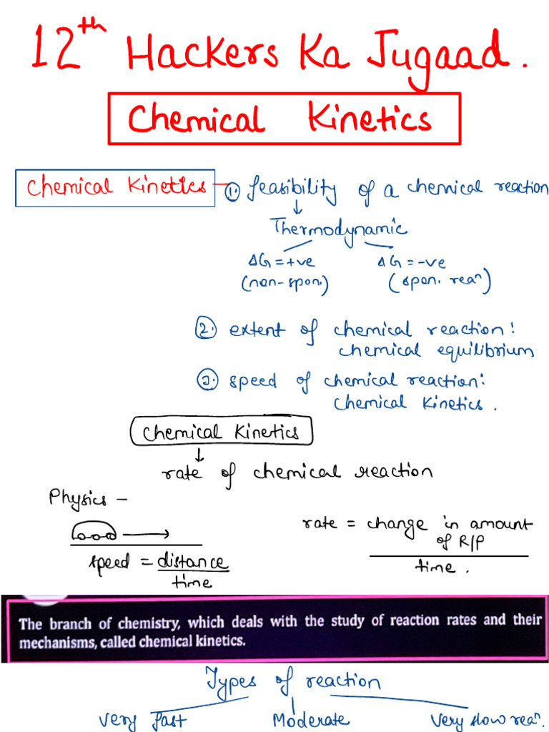 Chemical Kinetics Compressed | PDF | Chemical Kinetics | Reaction Rate